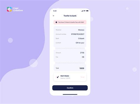 Mefi E Wallet App Ui Kit By Capi Product On Dribbble