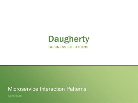 Microservice Interaction Patternspptx