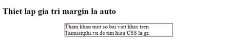 Thuộc tính Margin trong CSS cấu trúc và ví dụ minh họa