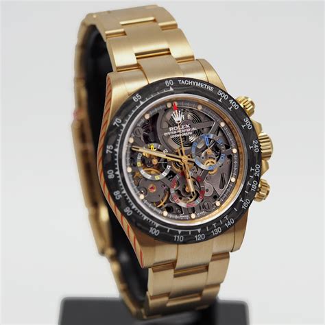 Solid Gold Skeleton Dial Rolex Daytona Robs Rolex Chronicle