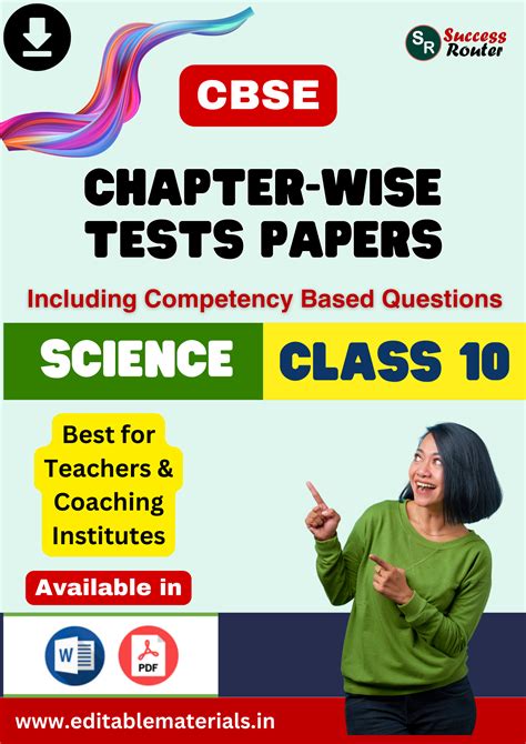 chapterwise test papers for cbse class 10 science editable materials