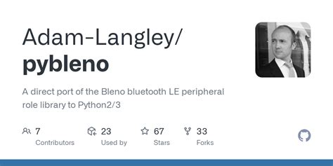 Github Adam Langleypybleno A Direct Port Of The Bleno Bluetooth Le Peripheral Role Library