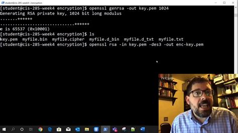 Encryption Demonstration Using Openssl On Centos 7 Youtube