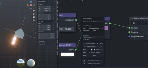 Rotation Driving Visibility Alpha Or Shader Mix Animation And