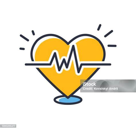 하트 비트 아이콘 흰색 배경에 격리 된 신호와 심장 펄스 모니터 디자인 요소 색상 모바일 개념 및 웹 앱의 요소입니다 플랫