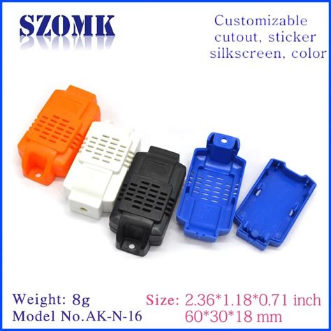 Industrial Plastic Temperature Sensor Enclosure Custom Plastic Standard Case With 60 30 18mm