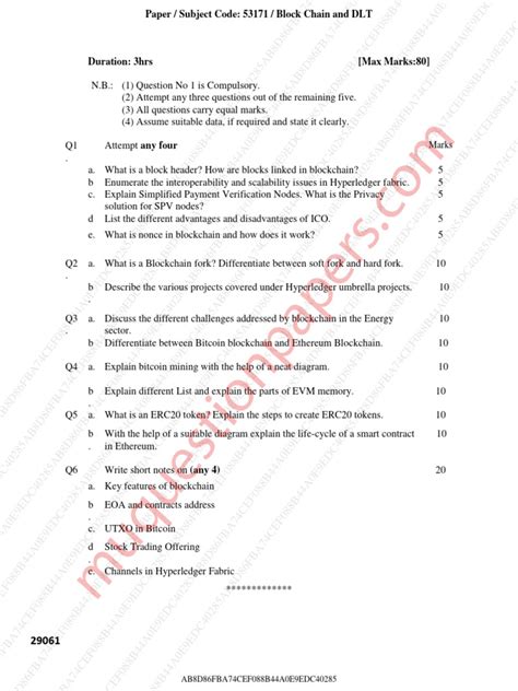 Be Information Technology Semester 8 2023 May Blockchain And