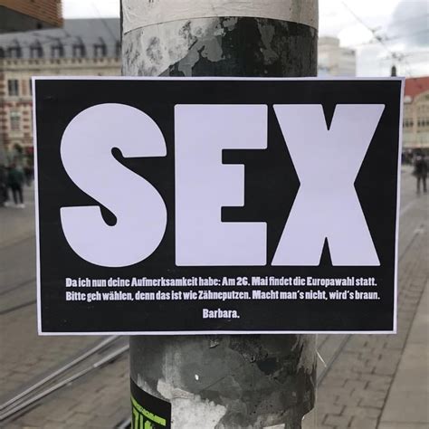 Sex Plakat Am Anger In Erfurt Aufgetaucht Barbara War Da Thueringen24