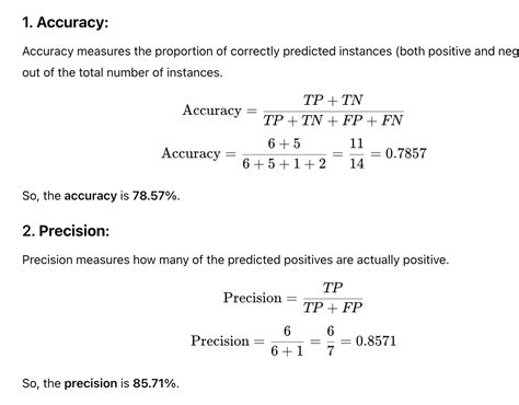 Python Calculate Accuracy Recall Precision And Balanced Accuracy From Confusion Matrix