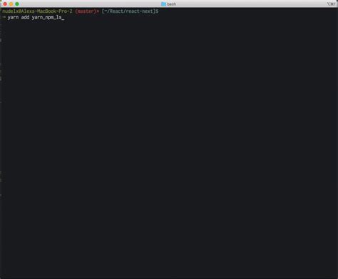 GitHub Nudelx Yarn Npm Ls