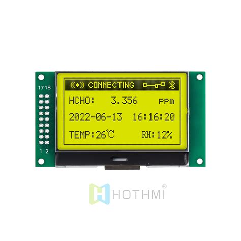 2 4 Inch LCD132x64 Industrial Control Graphic LCD Screen STN Positive Display Yellow Green