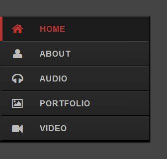HTML CSS Sidebar Menu Navigations DesignersLib Com