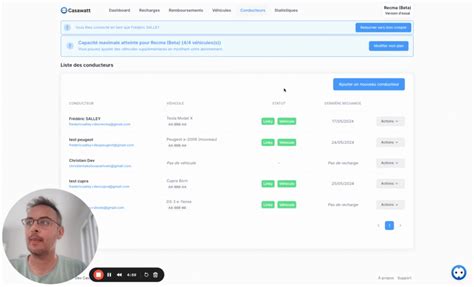 Gestion Des Conducteurs Dans Casawatt Frédéric Salley