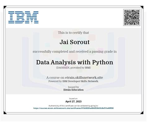 jai sorout on linkedin dataanalysis python certificate linkedinlearning ibmdatascience…