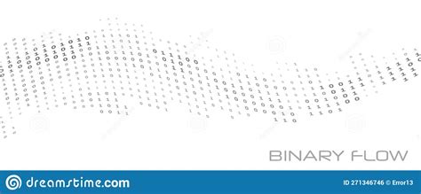 Flow Of Zeros Digital Background Matrix D Rendering Binary Code