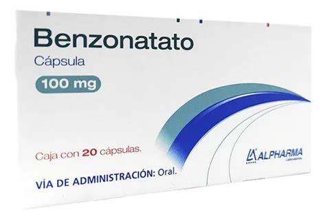 Benzonatato Caja Con 20 Cápsulas 100mg Mercadolibre