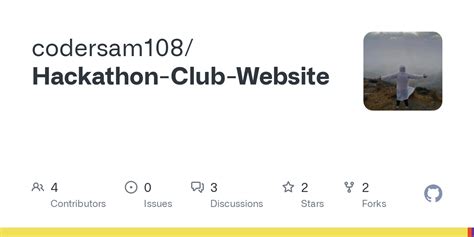 github codersam108 hackathon club website
