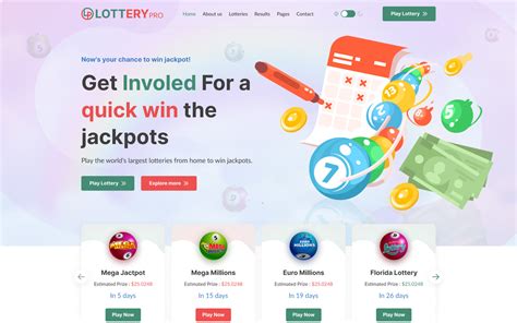 Lotterypro Online Lotto And Lottery Platform React Nextjs Bootstrap