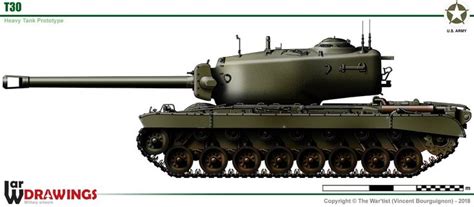 T29 Tank Drawing T29 Heavy Tank Blueprint