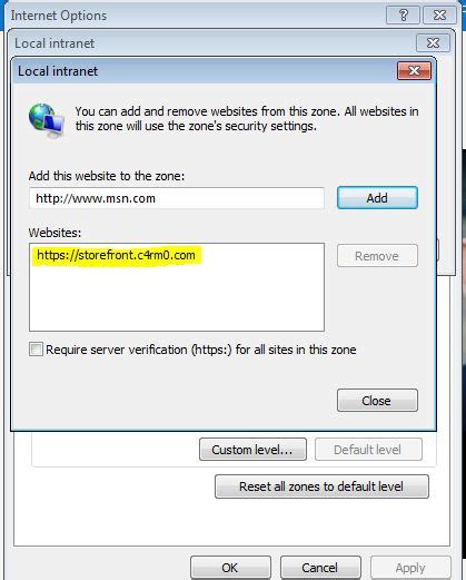 Citrix Receiver SSO And Storefront Configuration To Support The Solution C4rm0