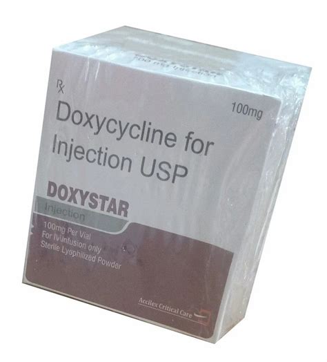 Doxystar Doxycycline Injection Usp 100mg At Rs 60 Vial In Nagpur Id 2852813401597