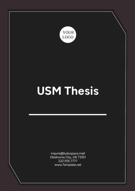 Free Thesis Templates To Edit Online
