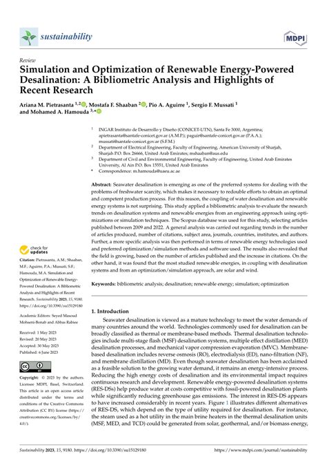 Pdf Simulation And Optimization Of Renewable Energy Powered