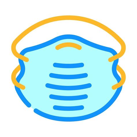 N95 Mask Ppe Protective Equipment Color Icon Illustration 47623975