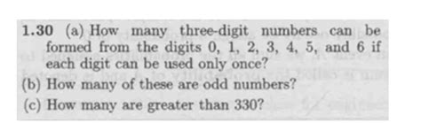 Solved 130 A How Many Three Digit Numbers Can Be Formed