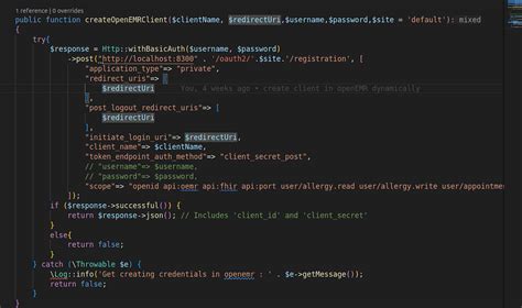 Openemr Api Client Created With Wrong Creds Or Not Giving User And