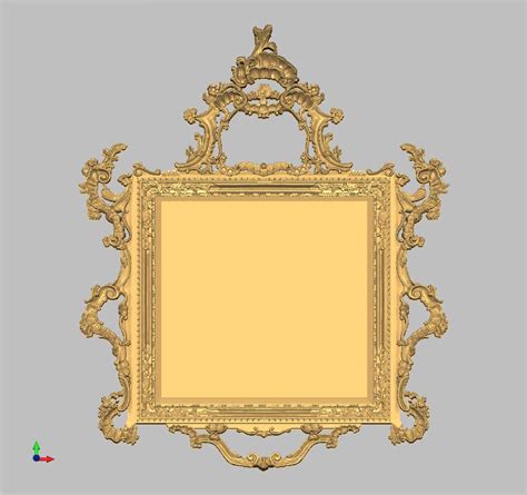 Rectangular Frame Light Pattern Model 6093 Stl Model For Cnc Cnc Fraser Download