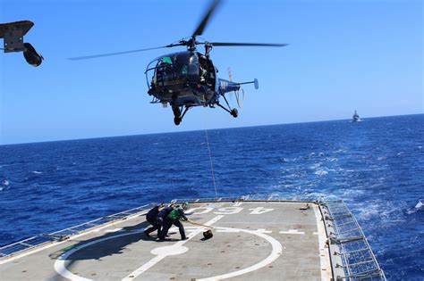 Συνεκπαίδευση Φρεγάτας ΑΙΓΑΙΟΝ με την ινδική Φρεγάτα Ins Tabar Πολεμικό Ναυτικό Επίσημη