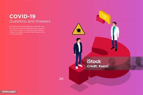 등등 측정 디자인 코로나바이러스 또는 코비드19 온라인으로 의사에게 질문하십시오 물음표 기호입니다 스톡 일러스트레이션 3차원 형태에 대한 스톡 벡터 아트 및 기타 이미지