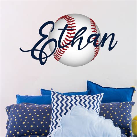 Baseball Wall Decal Etsy