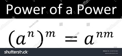 Power Power Equation Formulamathematic Equation Formula Stock Vector Royalty Free