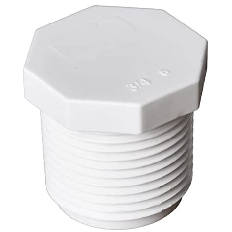 Fangkingno 10pcs 1 Inch Pvc Male Thread Plug Drain End