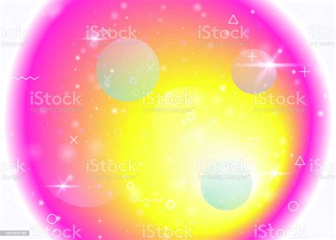 무지개 배경에 활기찬 그라데이션 홀로그램 동적 유체 코스모스 홀로그램 공주에 대한 스톡 벡터 아트 및 기타 이미지 공주 귀여운 모던 양식 Istock