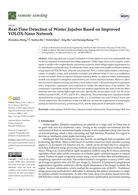pdf real time detection of winter jujubes based on improved yolox nano network