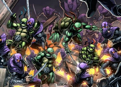 The Teenage Mutant Ninjas Are Fighting With Each Other In This Scene From Tmnt