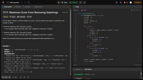 🚀 Day 39 Of 50 Maximizing Score With Leetcode Problem 1717 Vaishnavi Mishra