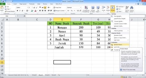 Cara Mengunci Rumus Di Excel Agar Tidak Bisa Di Edit Gammafis Blog