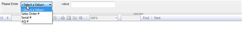 Ssrs Select Which Parameter To Use In A Drop Down Then Enter Value