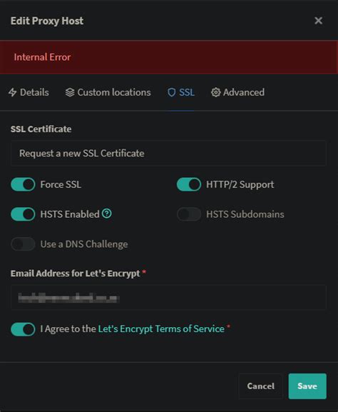 Refuses To Work With Unknown Host In Proxyhosts · Issue 2522 · Nginxproxymanagernginx Proxy