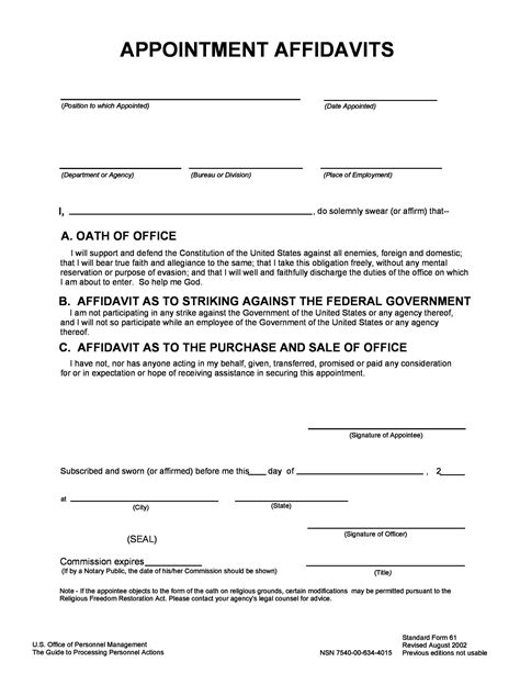 48 Sample Affidavit Forms And Templates Affidavit Of Support Form