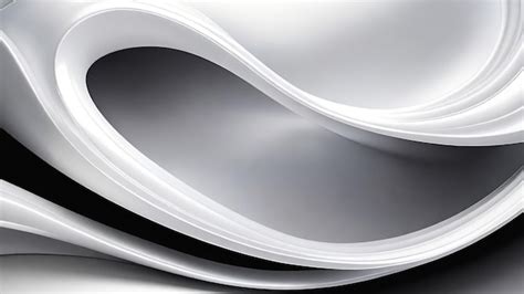 Soft And Smooth Textured 3d Effect Gray Wavy Curved Lines Abstract Background Premium Ai