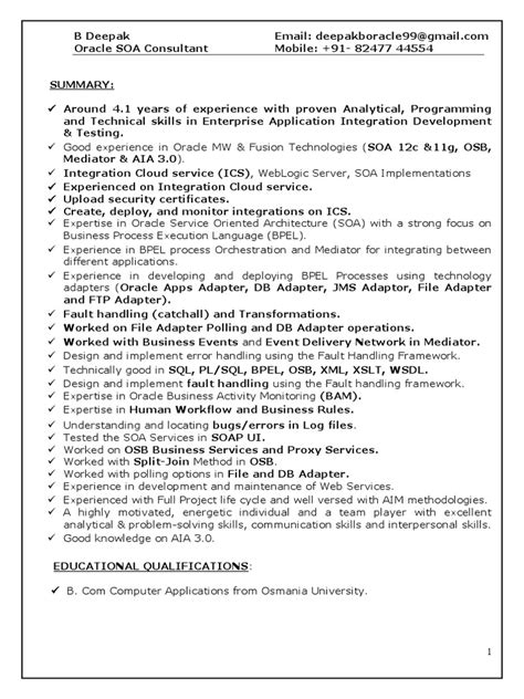 Oracle Soa Osb Deepak 42years Pdf Service Oriented Architecture Software Architecture