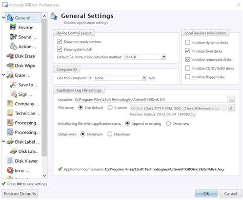 Active Killdisk Hard Disk Eraser Screenshots