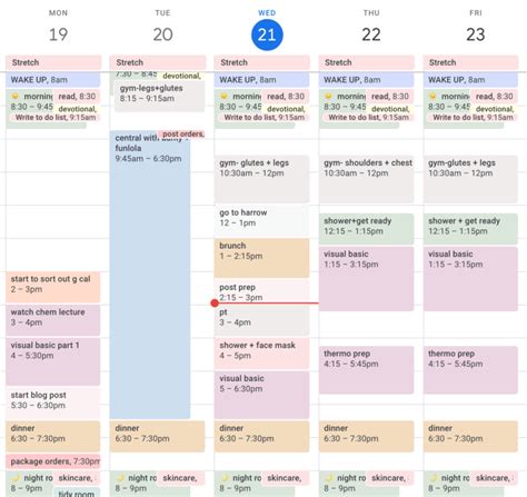 How To Create An Aesthetic And Practical Google Calendar Artofit