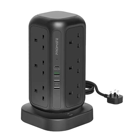 Promate Powertower 5 Home Multi Socket Surge Best Price Fast Delivery