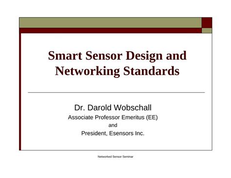 pdf smart sensor design and networking standards · pdf filesmart
